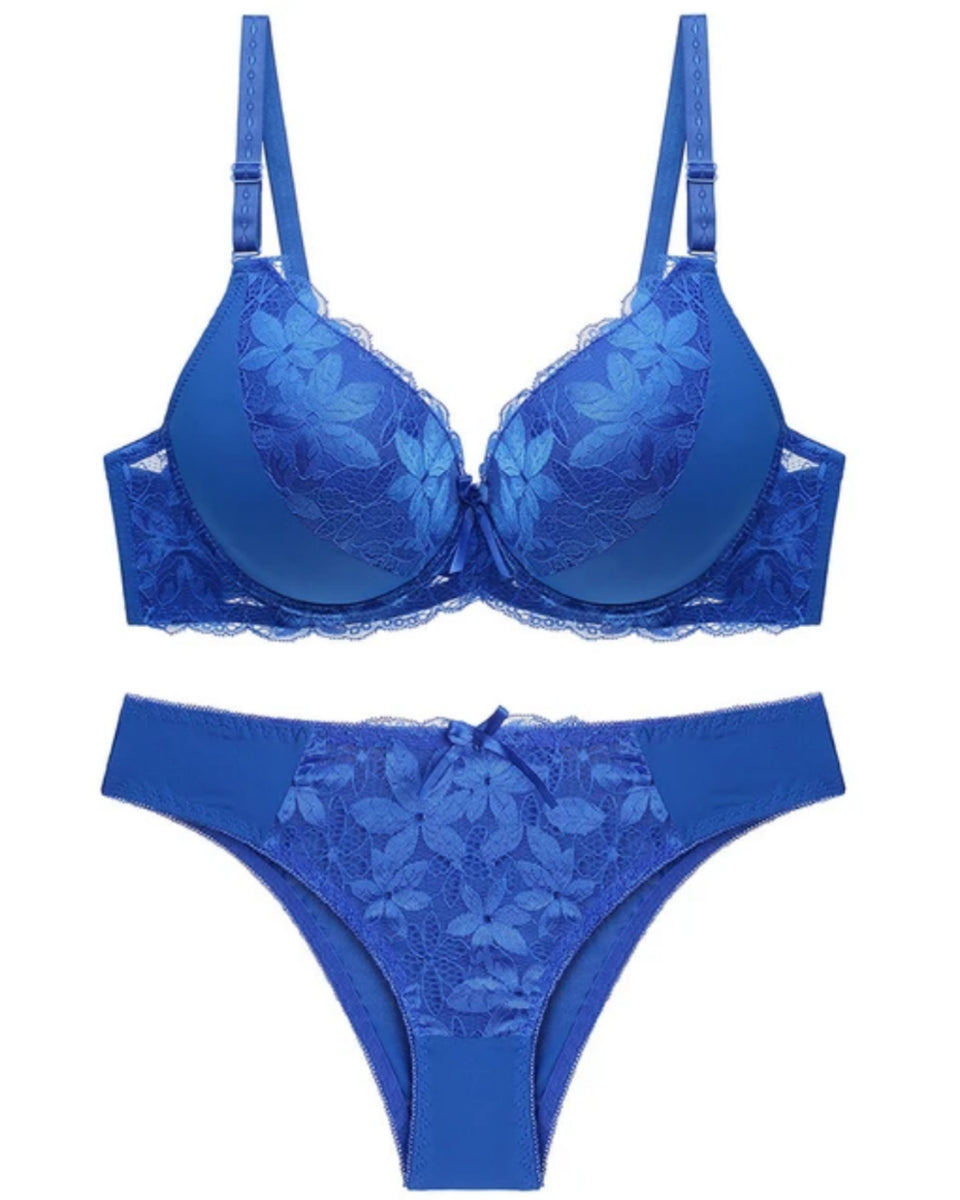 High Quality Sexy Big Cup Push Up Bra Set Lace Bra Brief Sets – MumLuv.pk